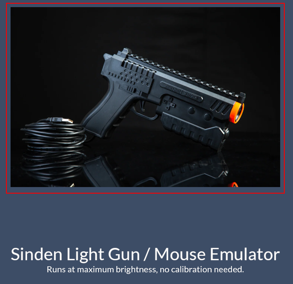 Sinden Light gun with Interactive Gun Range
